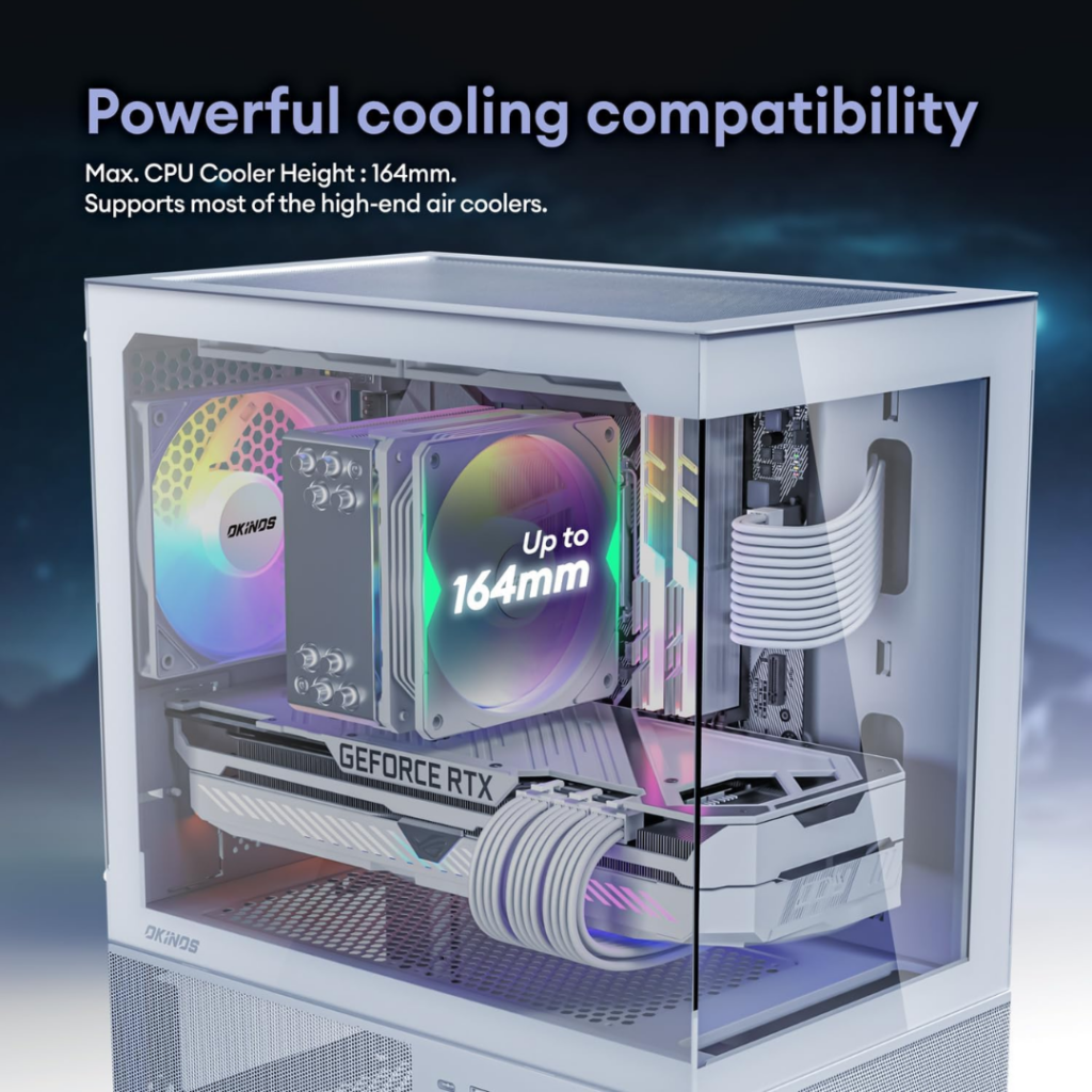Aqua 3, Micro ATX Case, MATX PC Case Panoramic View- Black – G3XT TECH ...